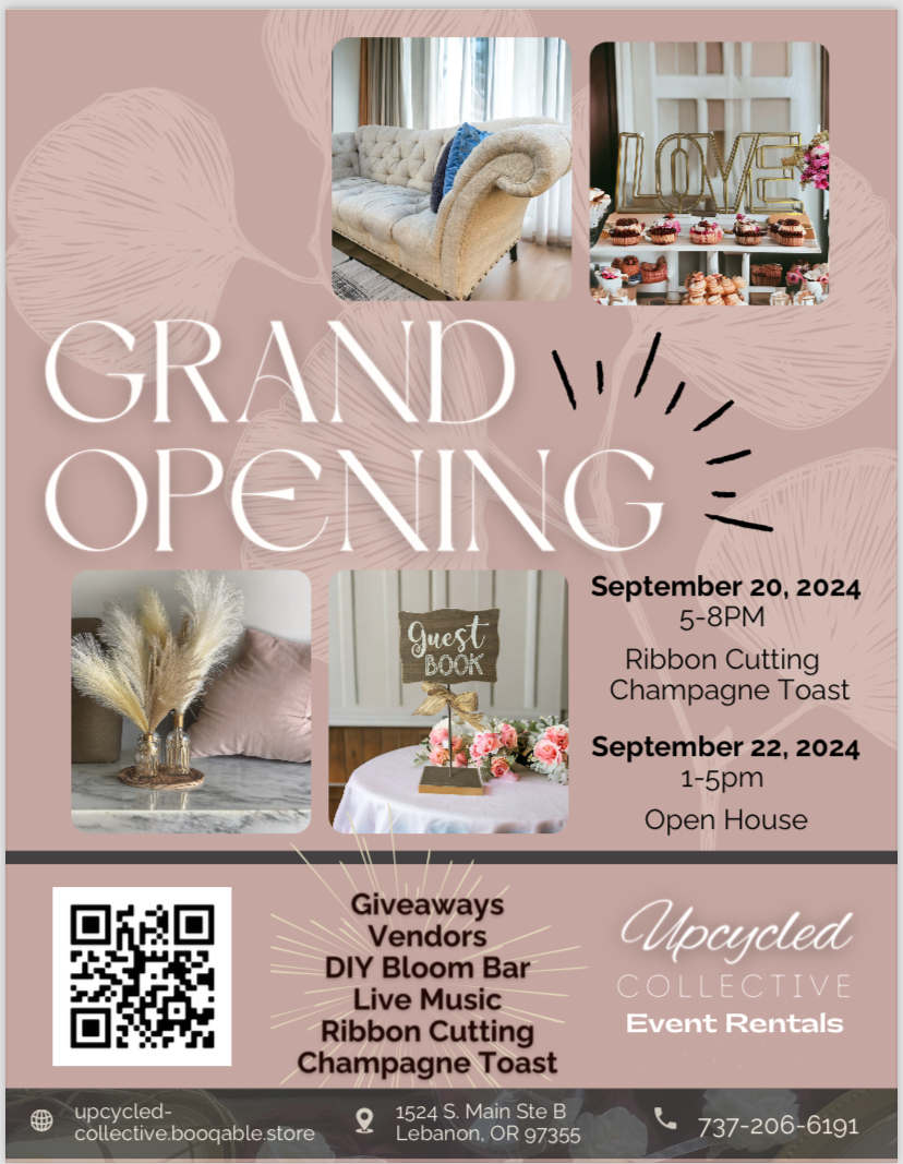 Grand Opening-Upcycled Collective Event Rentals - Lebanon Chamber of ...